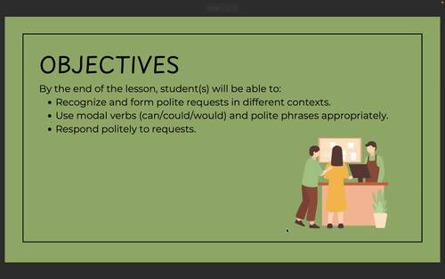 Polite Requests: B1 English/EL Speaking & Listening Lesson Presentation