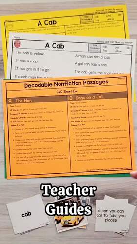 Nonfiction Decodable Readers | Science of Reading Decodable Passages Bundle