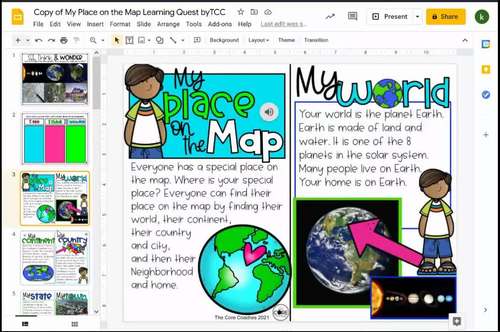 Me on the Map Activities, 2nd Grade Map Skills First Grade, Maps and Globes