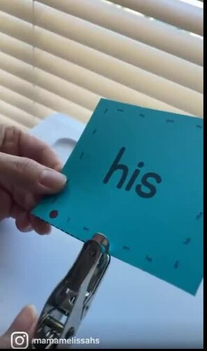 Sight Word Hole Punch! by Mama Melissa | TPT