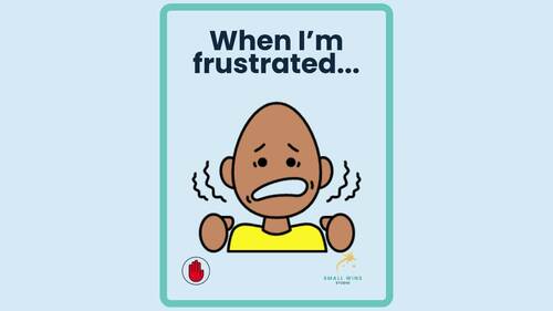 When I'm Frustrated Social Story visual supports Autism AAC Self Regulation