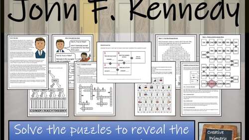 John F. Kennedy Escape Room Activity by Creative Primary Literacy