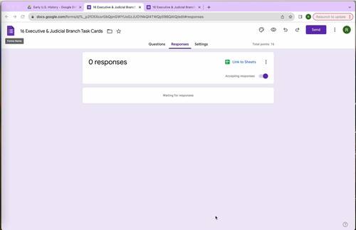 Executive Judicial Branch Google Digital Task Cards Activity No Prep ...