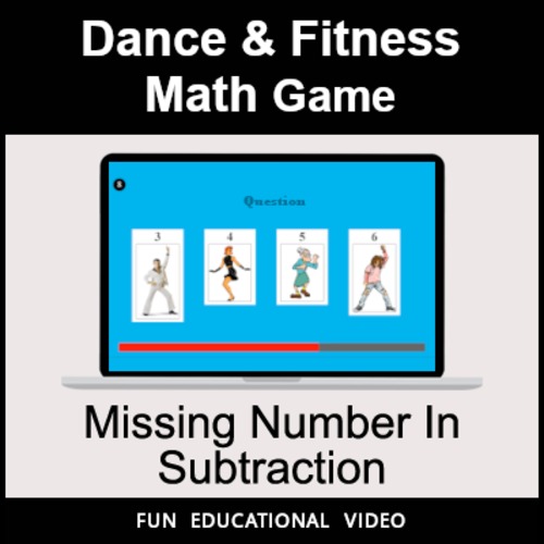 Missing Number In Subtraction - Math Dance Game & Math Fitness Game ...