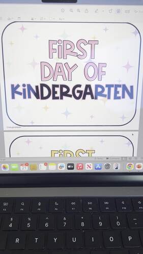 Kindergarten First Day of School Posters - Student Picture and Class ...
