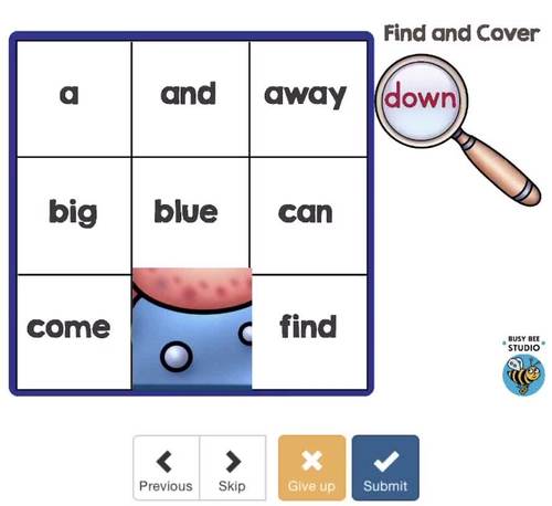 PreK Sight Words Boom Cards Games by Busy Bee Studio | TPT