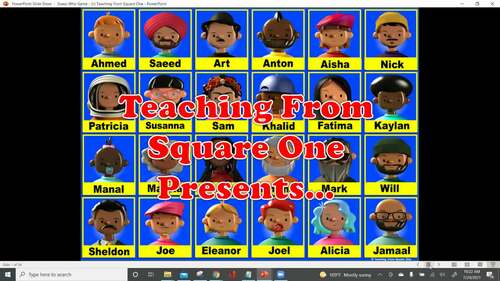 Guess Who Game? Who Am I? Digital Game {BUNDLE} by Teaching From Square One