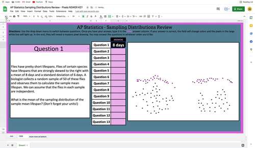 Practice with Sampling Distributions AP Statistics - Digital Pixels