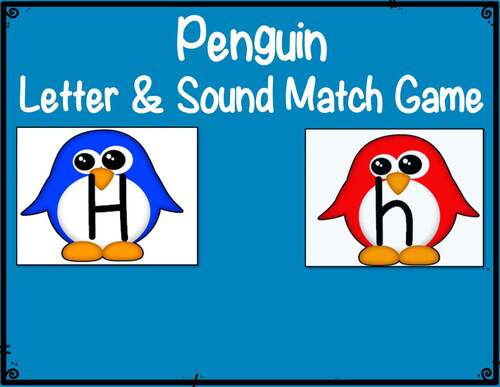 Penguin Letter & Sound Match Game by The Teaching Scene by Maureen