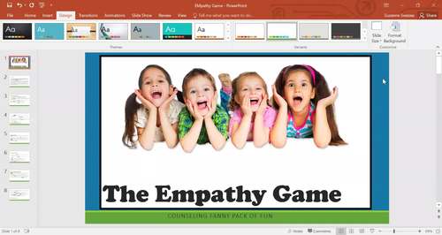 The EMPATHY GAME: LAPTOP GAME for IN-OFFICE, CLASSROOM, or TELEHEALTH SEL