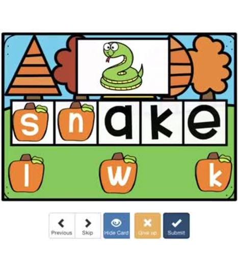 Boom Cards - Fall Beginning Blends by To Teach A Mockingbird | TpT