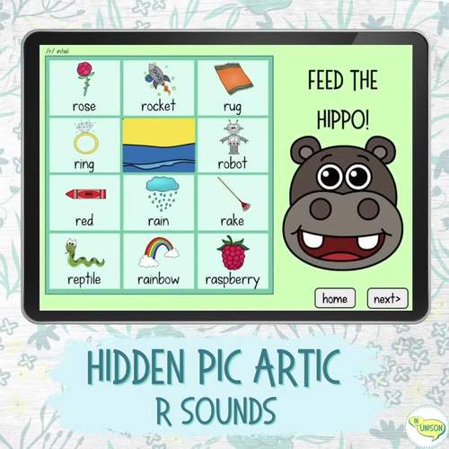 Articulation Boom Cards™ | Hidden Picture R and Vocalic R Sounds