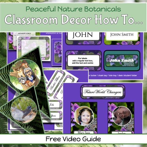 Classroom Decor tips FREE Teacher Support Video for personalising your own