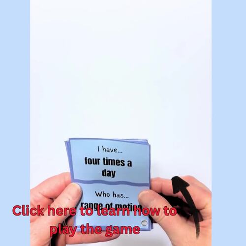 I Have Who Has? Common Abbreviations Card Game for CNA & Health Science ...