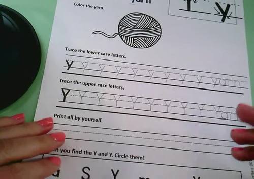 Handwriting Practice Worksheet Activity Letter Y by Literacy Fundamentals
