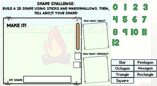 Build A 2D Shape with Marshmallows ~ONLINE Distance Learning Google ...