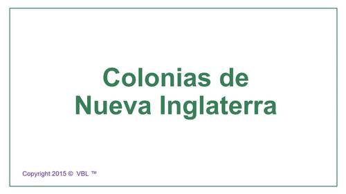 13 Original Colonies ESL /BILINGUAL / Spanish / Study Guides / Map