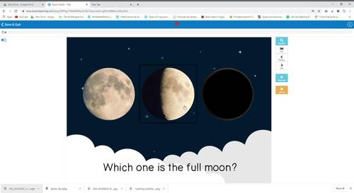 Moon Phase Boom Cards for Distance Learning by Hands-on Multilingual Fun