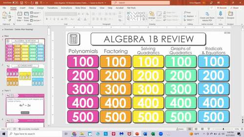 Algebra 1 End of Year EOC Review Game Mini-Bundle by Erica Loves Math