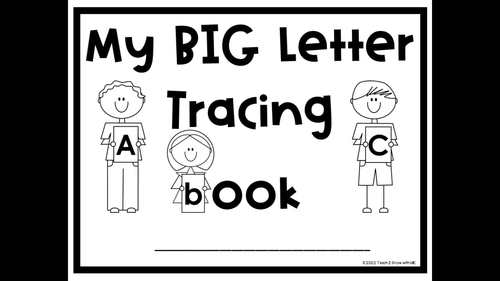 Large Letter Tracing Writing Uppercase and Lowercase Letters Practice ...