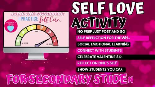 Valentine's Day BUNDLE middle and high school | SEL, social media ...