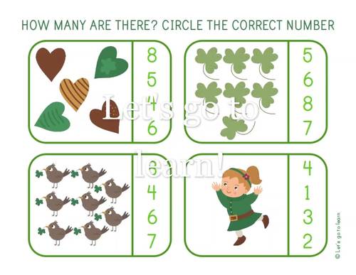 St. Patrick's Day Learning Pack - Activity Pack - Fun Worksheets for Kids
