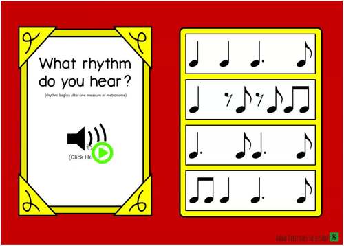 Rhythm Ear Training Level 2A -Digital and Interactive Music Theory Games