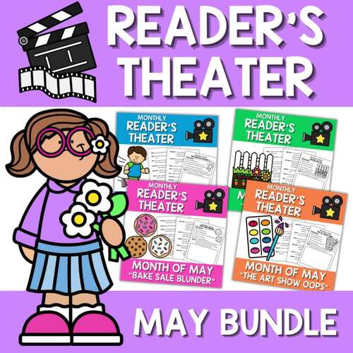 May Readers Theater Activities Bundle | Fun Reading Fluency Skits Play ...