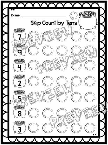 St Patricks Day - NO PREP - 1st Grade Math Worksheets - Packet by Anh Huynh