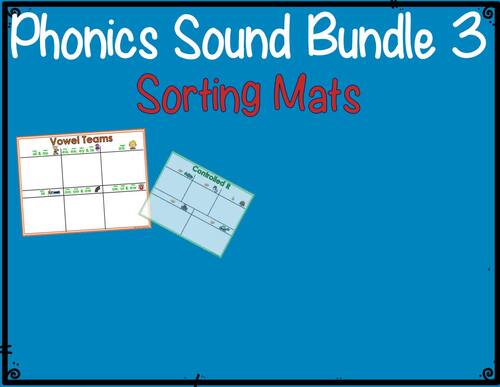 Picture Sort Phonic Sounds Bundle 3 Vowel Teams Schwa Sounds Controlled ...