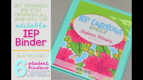 The Ultimate Special Education Binder - Lilly Inspired {editable} IEP ...