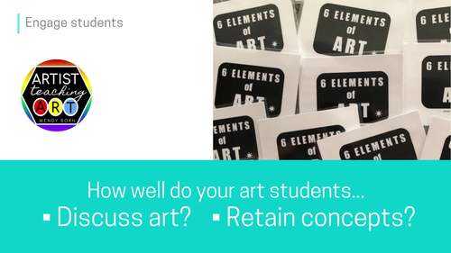 Playing Card Game: 6 Elements of Art - 26 cards in each deck | TPT