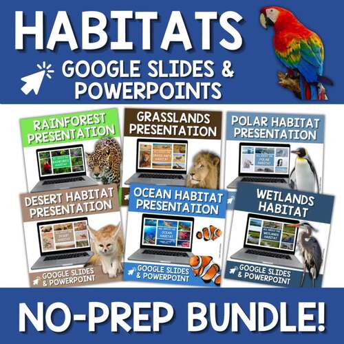 Habitat Google Slides & PowerPoint Lessons Bundle | 2nd Grade Science ...
