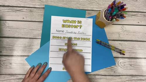 Christian Easter Holy Week Activities Bible Lesson Flip Book by Teach ...