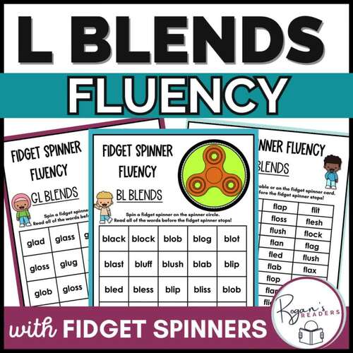 Fluency Drills - Automaticity for L Blends Beginning Blends with Fidget ...