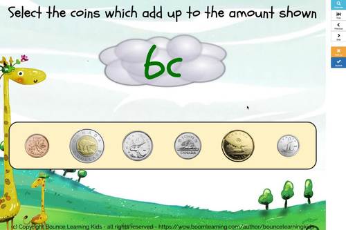 Counting Canadian coins (BOOM digital distance learning deck - Canada ...