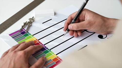 Color-Coded Piano & Music Staff | Treble & Bass Clef Note Reading ...