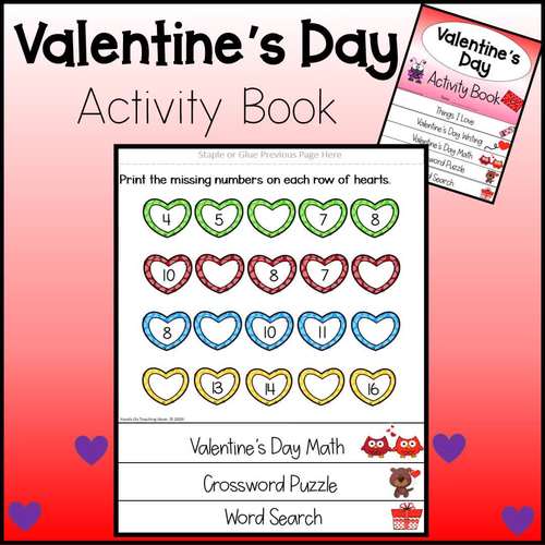 Valentines Day Activities Flip Book by Hands On Teaching Ideas | TPT