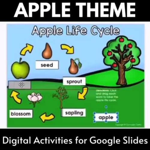 Apple Theme Digital Activities for Google Slides™ by Curriculum Castle