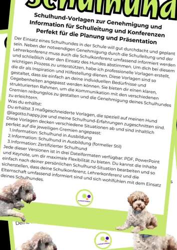 German: Therapy Dog | Schulhund | Sachinformation für Konferenzen ...