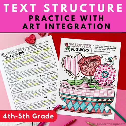 Valentine's Day / Identify Nonfiction Text Structure Worksheets ...