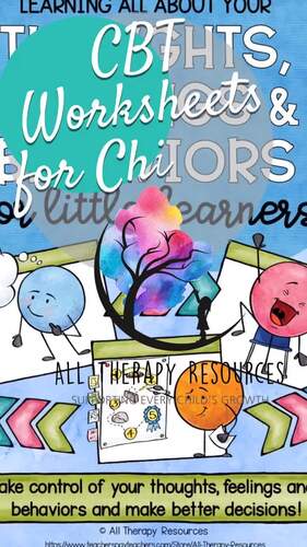 CBT WORKBOOK for Kids - Thoughts Feelings Behaviors by All Therapy ...