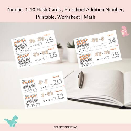 Addition Number 1-10 | Flash Cards | Preschool | Printable,Worksheet ...