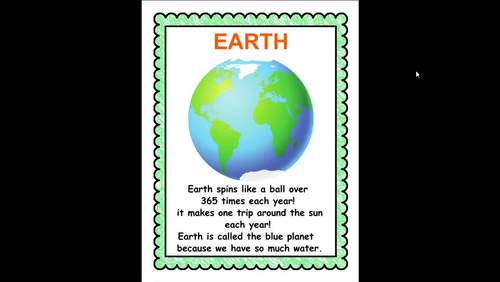 Let's learn about the Solar system. 9 Printable flash cards with fun facts