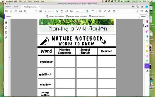 Reading Resources for the book “Planting the Wild Garden” by Literacy ...