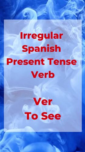 Ver - Spanish Regular Present Tense Verb Conjugation Bundle | TPT