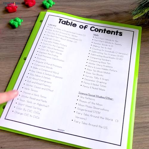 December No Prep Packet for First Grade | Holiday Activities | TPT