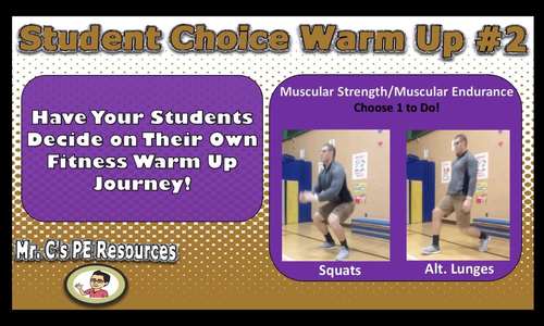Student Choice Fitness Warm Up Powerpoint #2 by Mr C's PE Resources