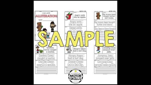 I CAN WRITE SENTENCES - 7 Figurative Language Themes! Color, Trace, Box ...