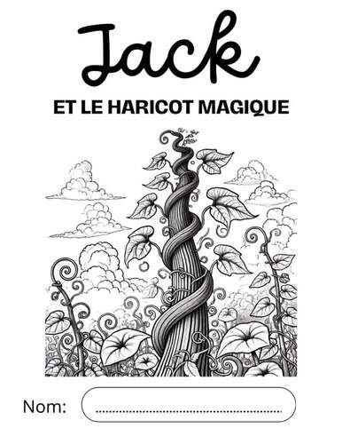 Jack and the Beanstalk, Jack et le haricot magique: cahier coloriage ...